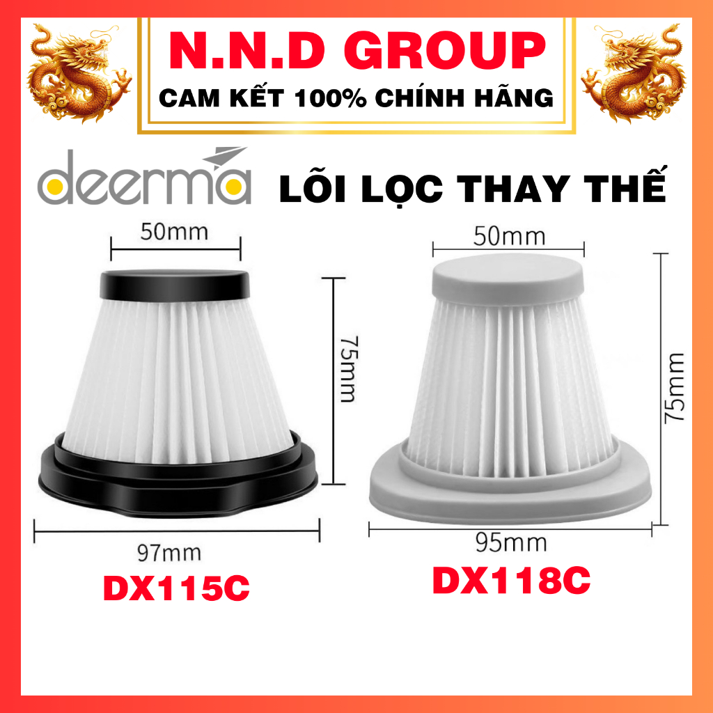 [HỎA TỐC] Bộ Lõi Lọc thay thế cho Máy Hút Bụi Deerma DEM-DX115C ...