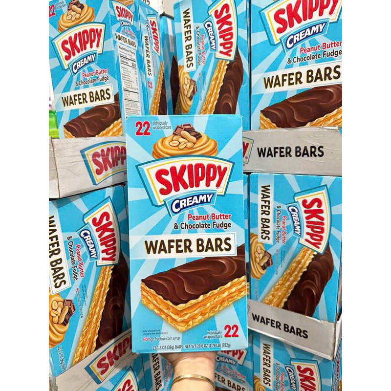 [ Date 07/2025 ] Bánh xốp bơ đậu phộng và socola Skippy Creamy Peanut ...