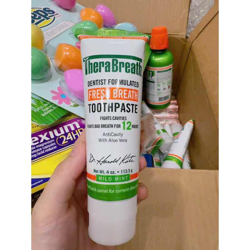 Kem đánh răng Thera Breath Dentist Formulated Fresh Breath Toothpaste ...