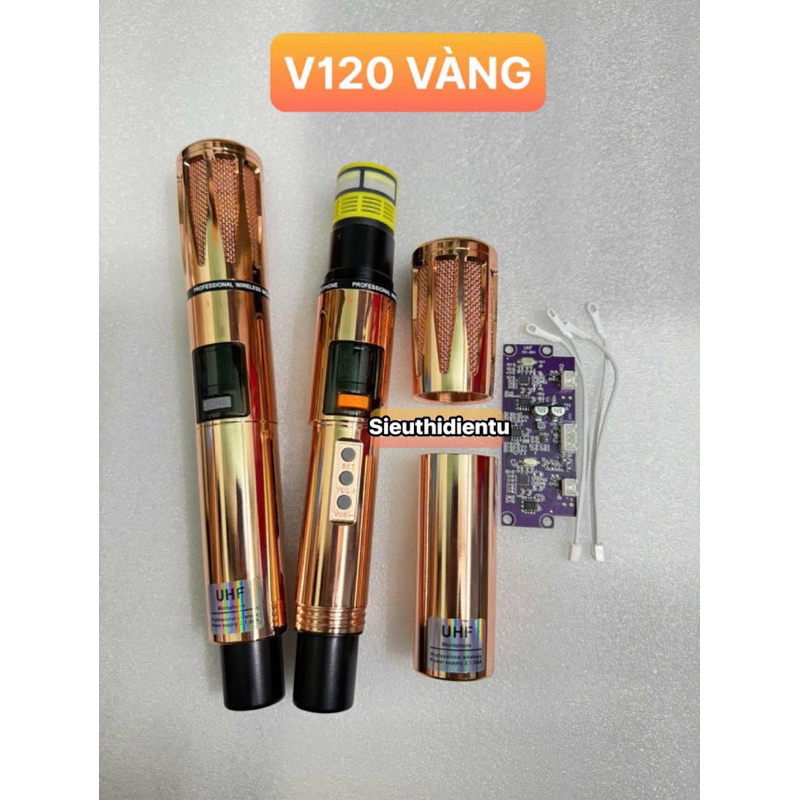 MICRO LOA KÉO KO DÂY TẦN SỐ UHF CAO CẤP V120 | Shopee Việt Nam