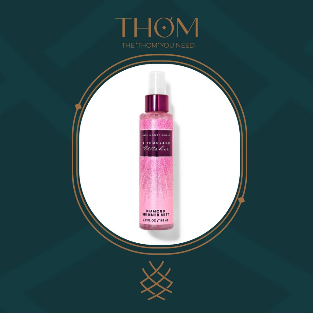 [SHIMMER] A THOUSAND WISHES SHIMMER Xịt thơm nhũ kim tuyến tông nước ...