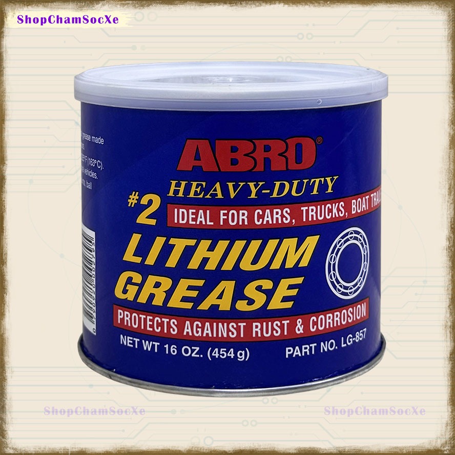 Mỡ bò bôi trơn Abro Heavy-Duty Lithium Grease LG-857 454g | Shopee Việt Nam
