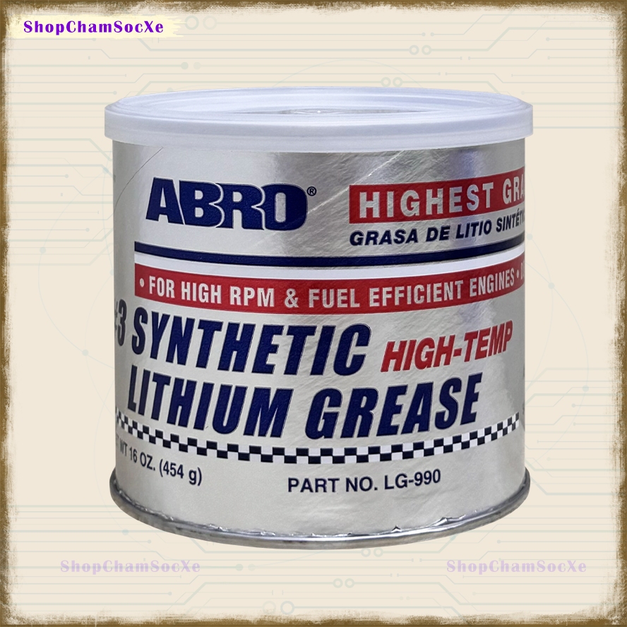 Mỡ bò tổng hợp Abro Synthetic Lithium Grease LG-990 chịu nhiệt độ cao ...