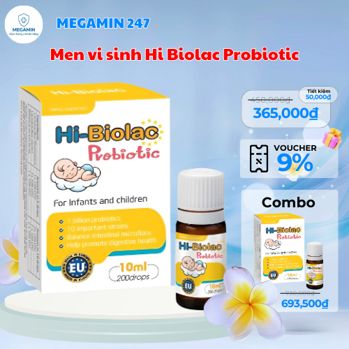 Men vi sinh Hi Biolac Probiotic-Men 10 chủng-Bổ sung lợi khuẩn,Hỗ trợ tiêu hóa, Tăng đề kháng ...