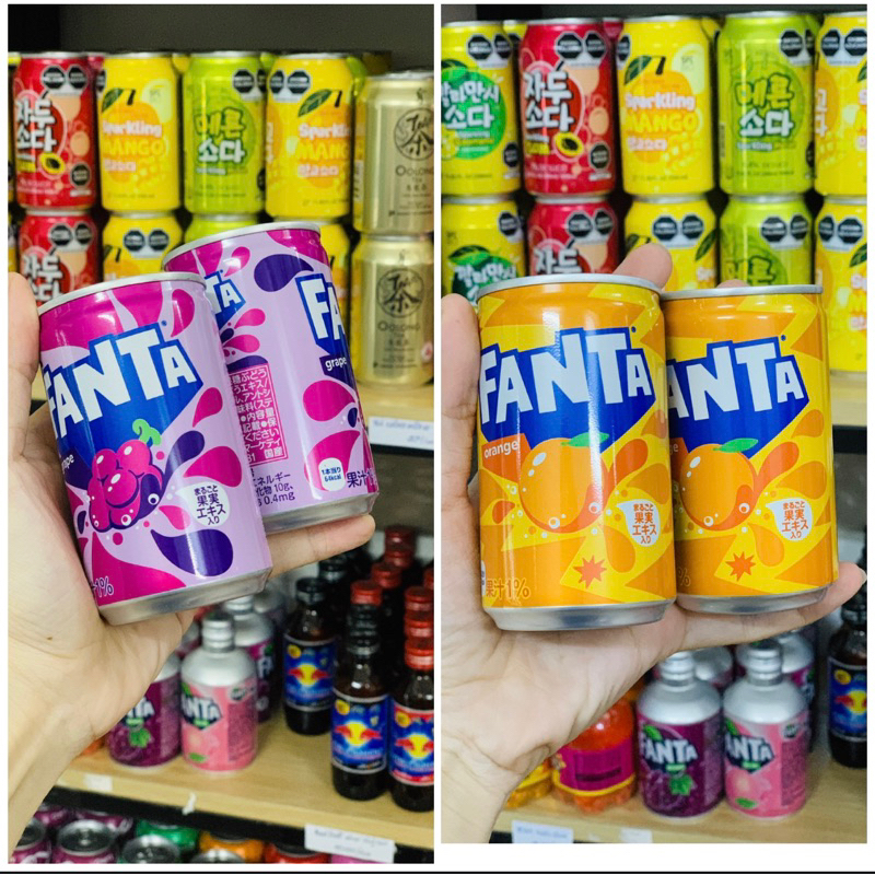 [Thùng 30 lon] Fanta mini/ Nước ngọt nội địa Nhật vị Nho/ vị Cam lon 160ml | Shopee Việt Nam