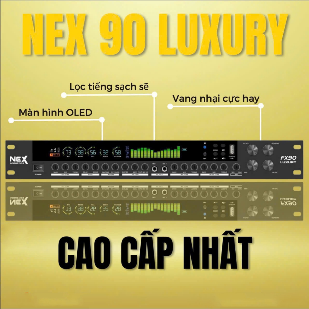 Vang Cơ Lai Số Nex Fx90 Plus LUXURY - Đầy Đủ Bluetooth Optical Aux Usb ...