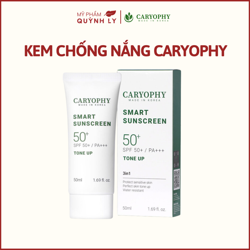 Kem chống nắng Caryophy Smart Sunscreen Tone Up SPF50+/PA+++ 50ml ...