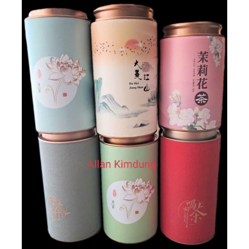 Hộp chè tròn -Vỏ hộp chè tròn (không chè) dùng trang trí tráp, bày lễ ...