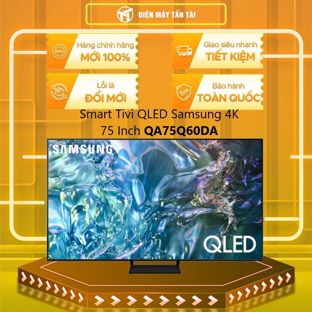 [TẤN TÀI LĐ 0Đ] QA75Q60BA / QA75Q60DA - Smart Tivi QLED Samsung 4K 75 ...