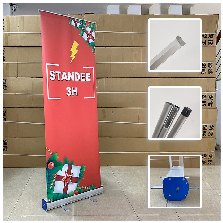 Chân Standee loại cuộn, Standee cuốn nhôm cao cấp kích thước 0.6x1.6m ...