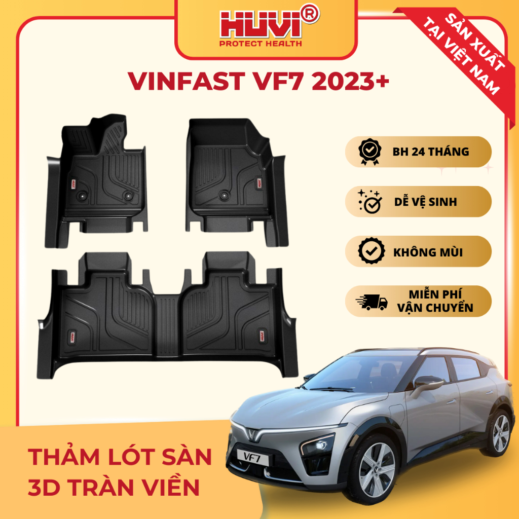 [CHÍNH HÃNG] Thảm lót sàn xe VINFAST VF7 2023 3D tràn viền nhựa TPE ...