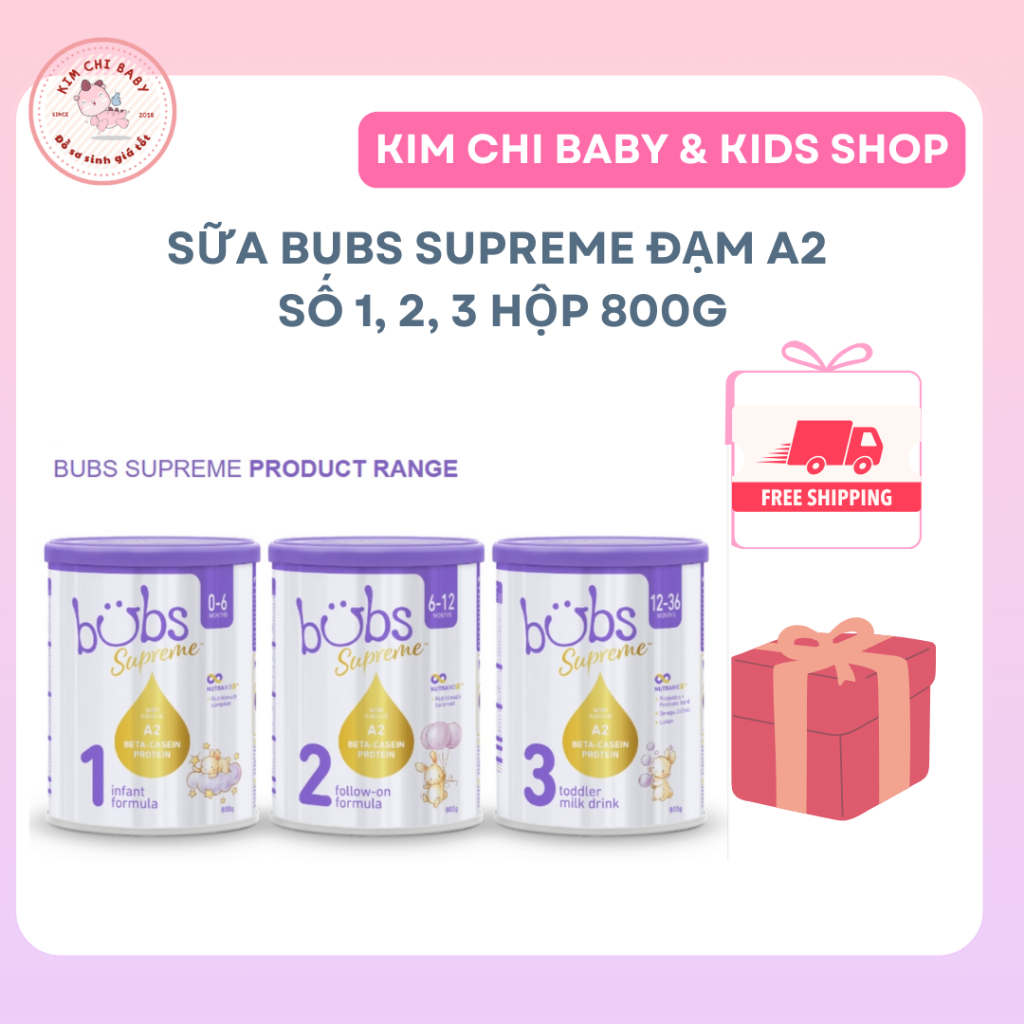 [Date 2026] Sữa Bubs Supreme Nhập Khẩu Úc Đạm A2 Số 1, 2, 3 Hộp 800g ...