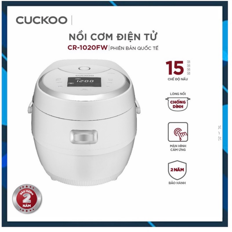 Nồi cơm điện tử Cuckoo 1.8 lít CR-1020F hàng chính hãng | Shopee Việt Nam