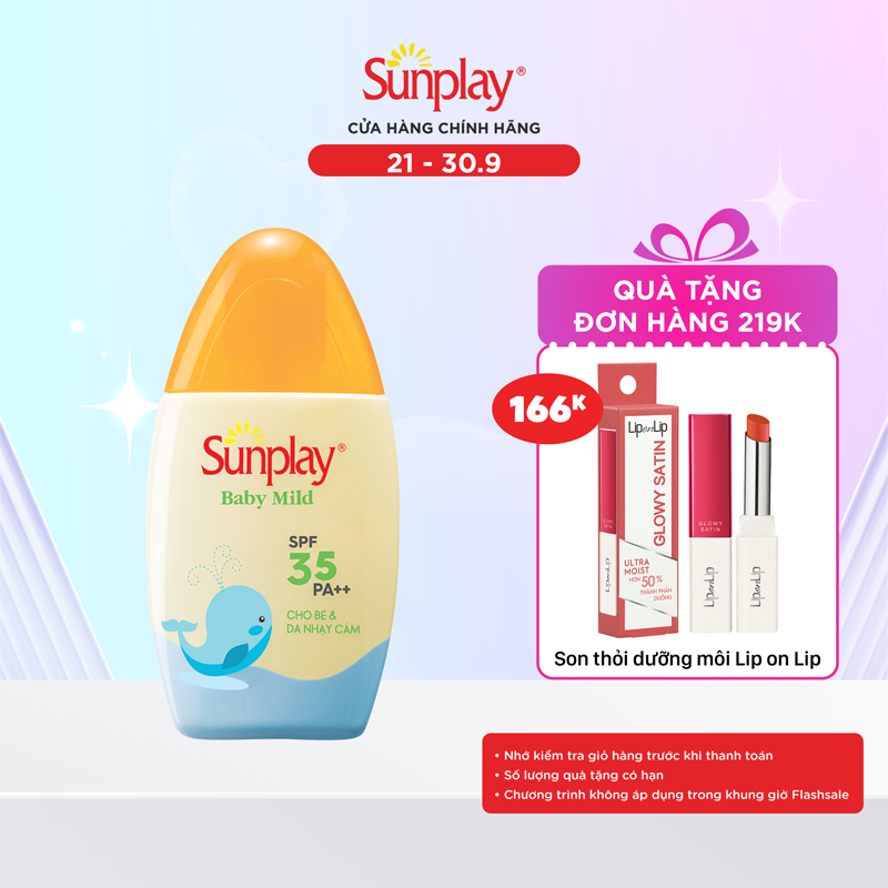Kem chống nắng Sunplay cho bé từ 6 tháng tuổi và da nhạy cảm, dạng sữa ...