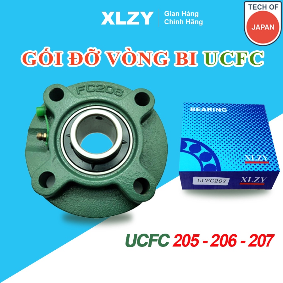 Gối đỡ trục UCFC203 UCFC204 Gối đỡ vòng bi UCFL - Gối đỡ bạc đạn XLZY ...