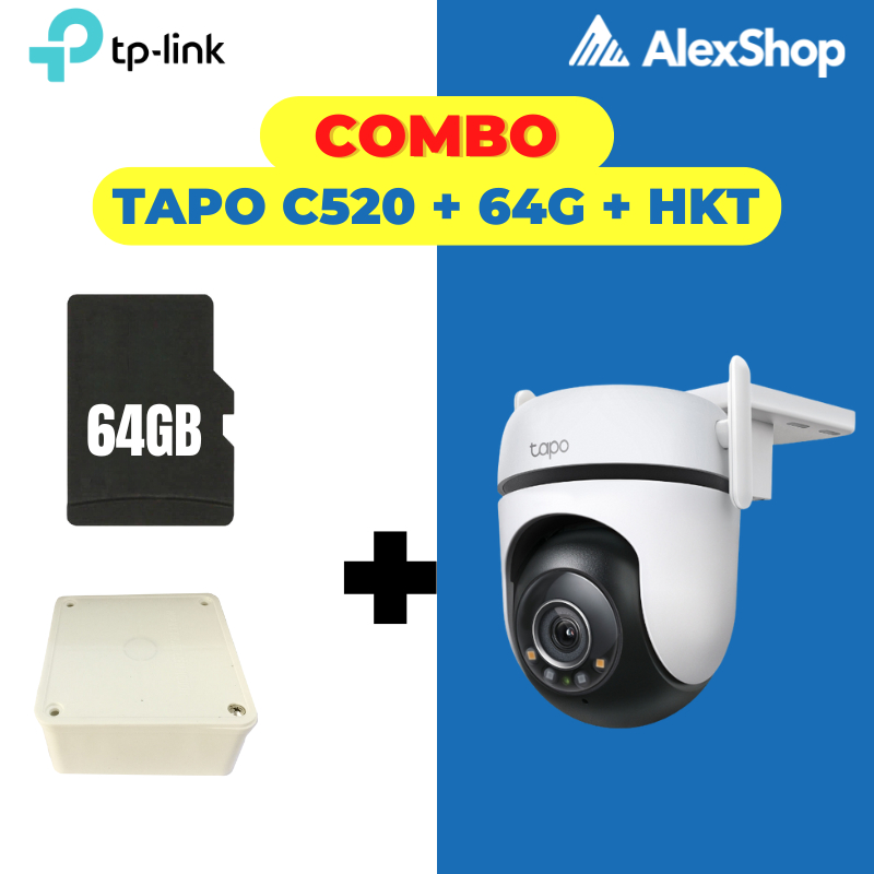 [COMBO] Camera TP-Link Tapo C520WS + Thẻ 64GB + Hộp Kĩ Thuật ,Camera ...