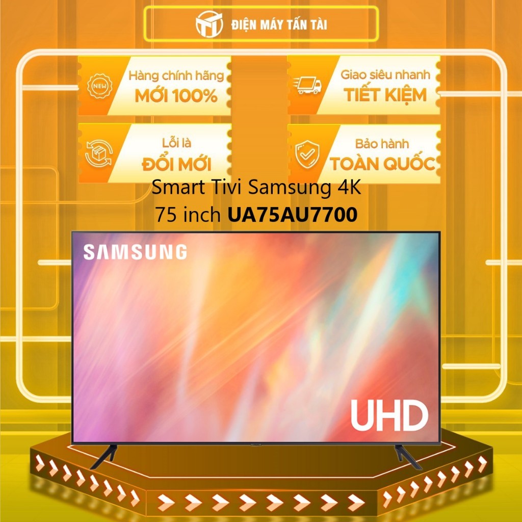 UA75AU7700 - Smart Tivi Samsung 4K 75 Inch 75AU7700 - Hệ điều hành ...