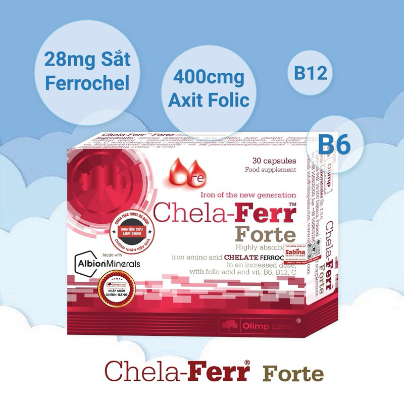 Sắt bầu Chela Ferr Forte ( Olimp Labs) cho mẹ bầu và sau sinh , người ...