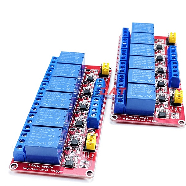 Module 6 Relay 5V 12V Kích High/Low | Shopee Việt Nam