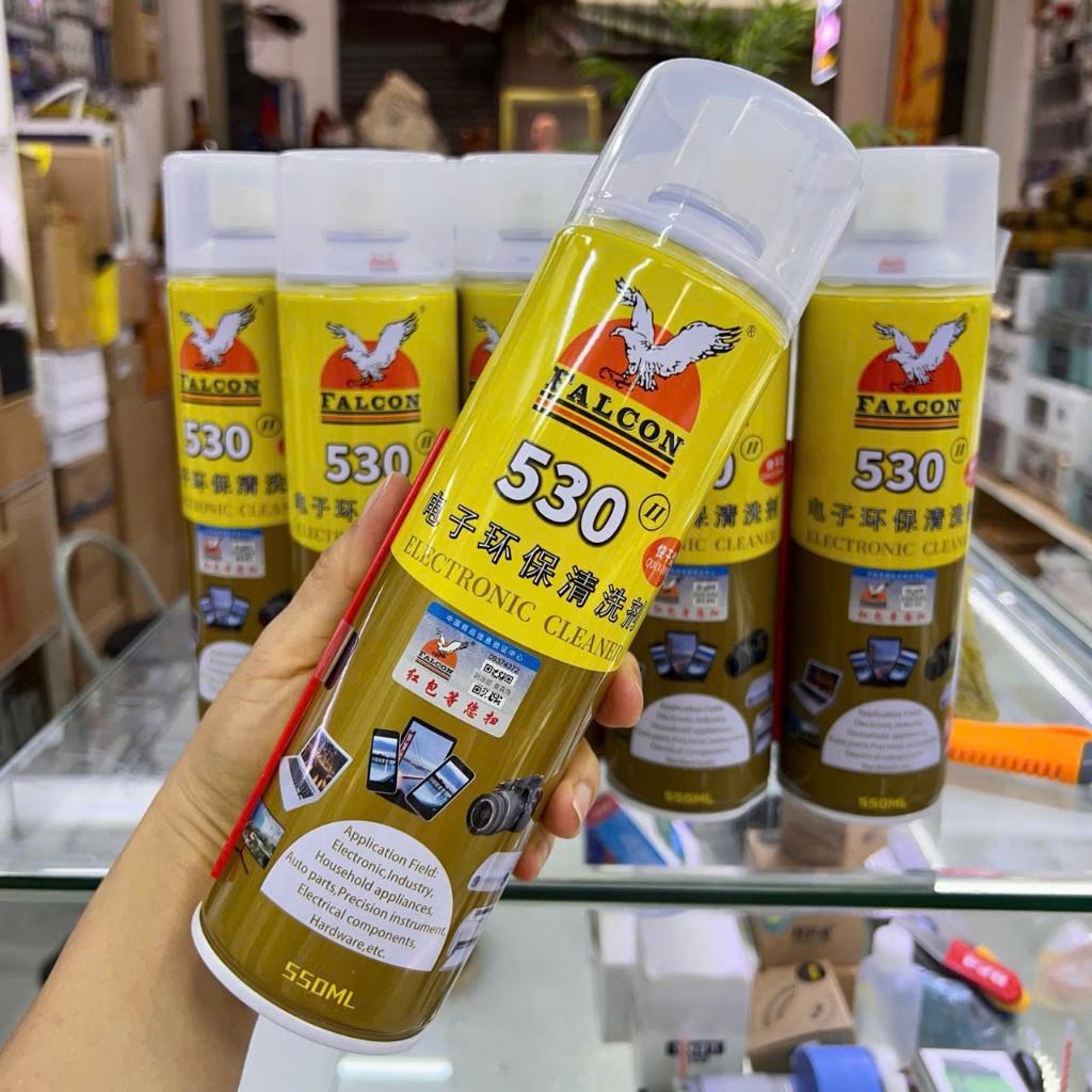 Nước Rửa Falcon 530 Vàng (Chai 550ml), Nước Rửa Màn Hình Điện Thoại, Bo ...