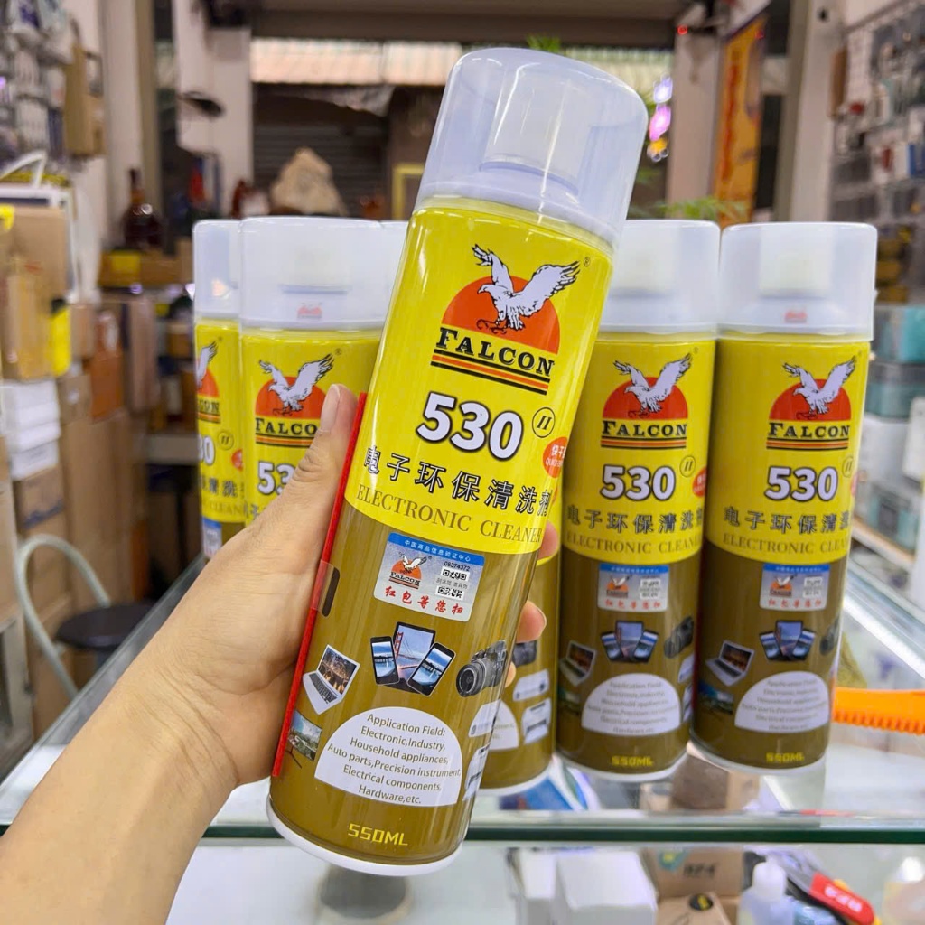 Nước Rửa Falcon 530 Vàng (Chai 550ml), Nước Rửa Màn Hình Điện Thoại, Bo ...