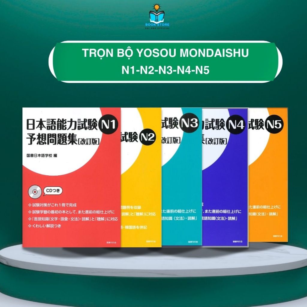 Sách tiếng Nhật - Luyện thi JLPT N1-N2-N3-N4-N5 Yosou mondaishu (Chọn lẻ/bộ) | Shopee Việt Nam