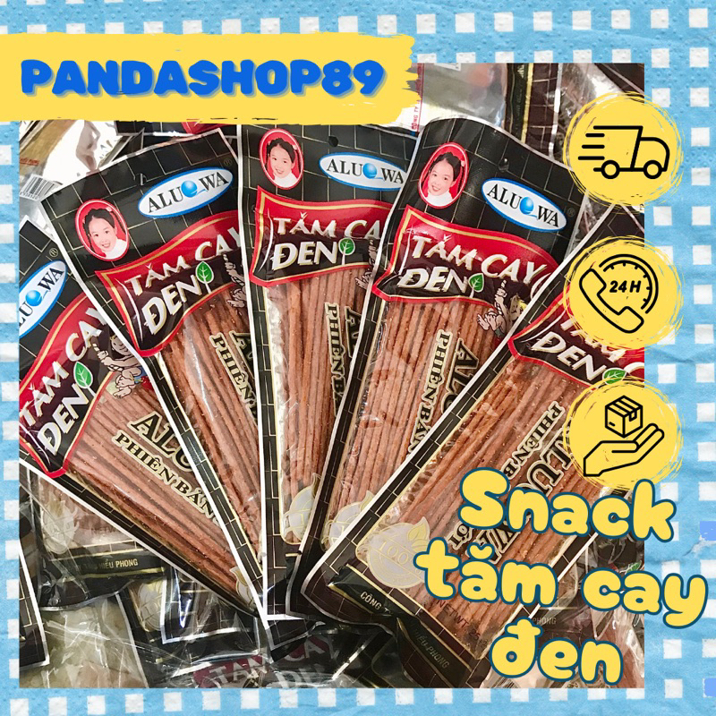 Set 10 gói Snack Tăm Cay Đen , tăm đen, Aluowa, đồ ăn vặt tuổi thơ cổng ...