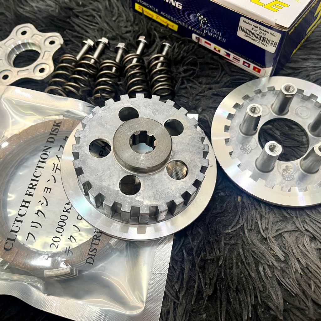 COMBO Nồi Độ 5 lò xo Wave Dream SUM RACING Mẫu UMA - 5 Lá Bố 4 Lá Sắt ...