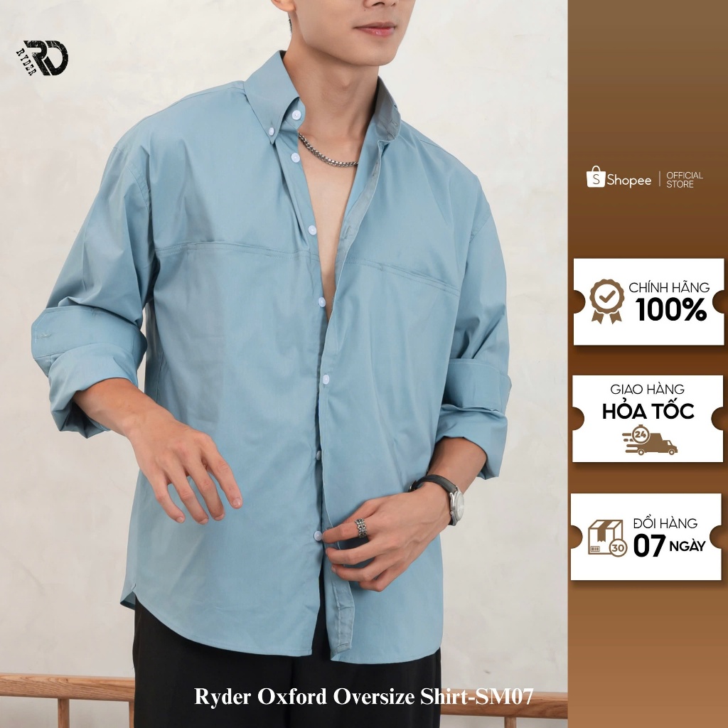 Áo Sơ Mi Ryder Oxford Oversize Shirt, Chất liệu Oxford, form dáng công ...