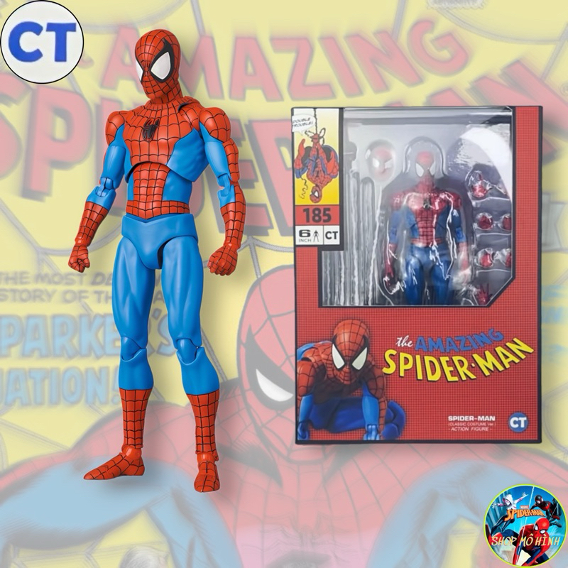 Mô Hình CT Mafex Spiderman 185 (Classic Costume ver) Spiderman Mafex ...