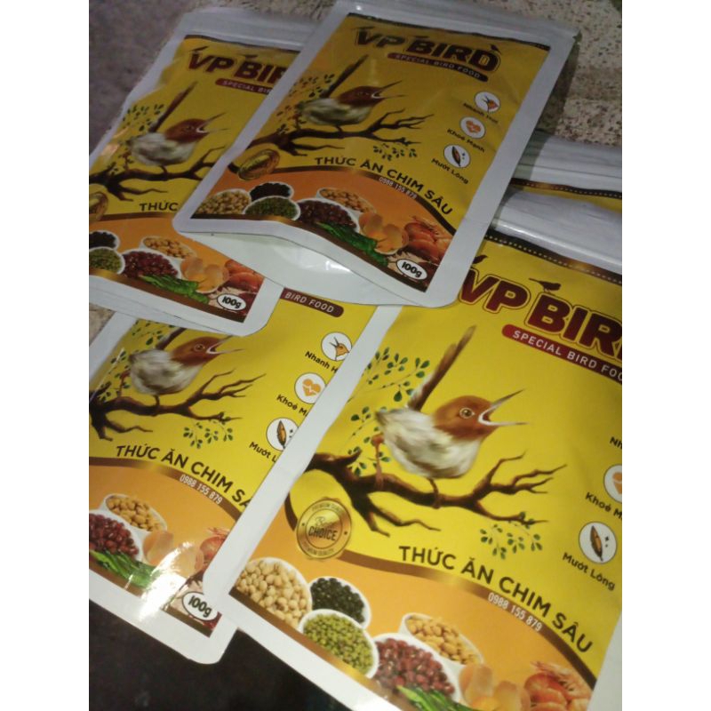 Thức ăn cám bột chim sâu đầu đỏ,sâu xanh,sâu lác và các loại chim ăn ...