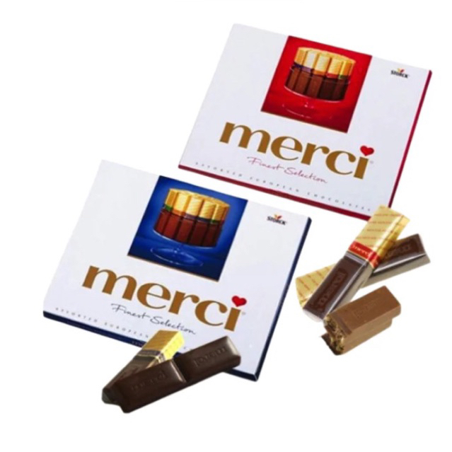 Socola Merci Finest Selection chocolate hộp 250g | Shopee Việt Nam