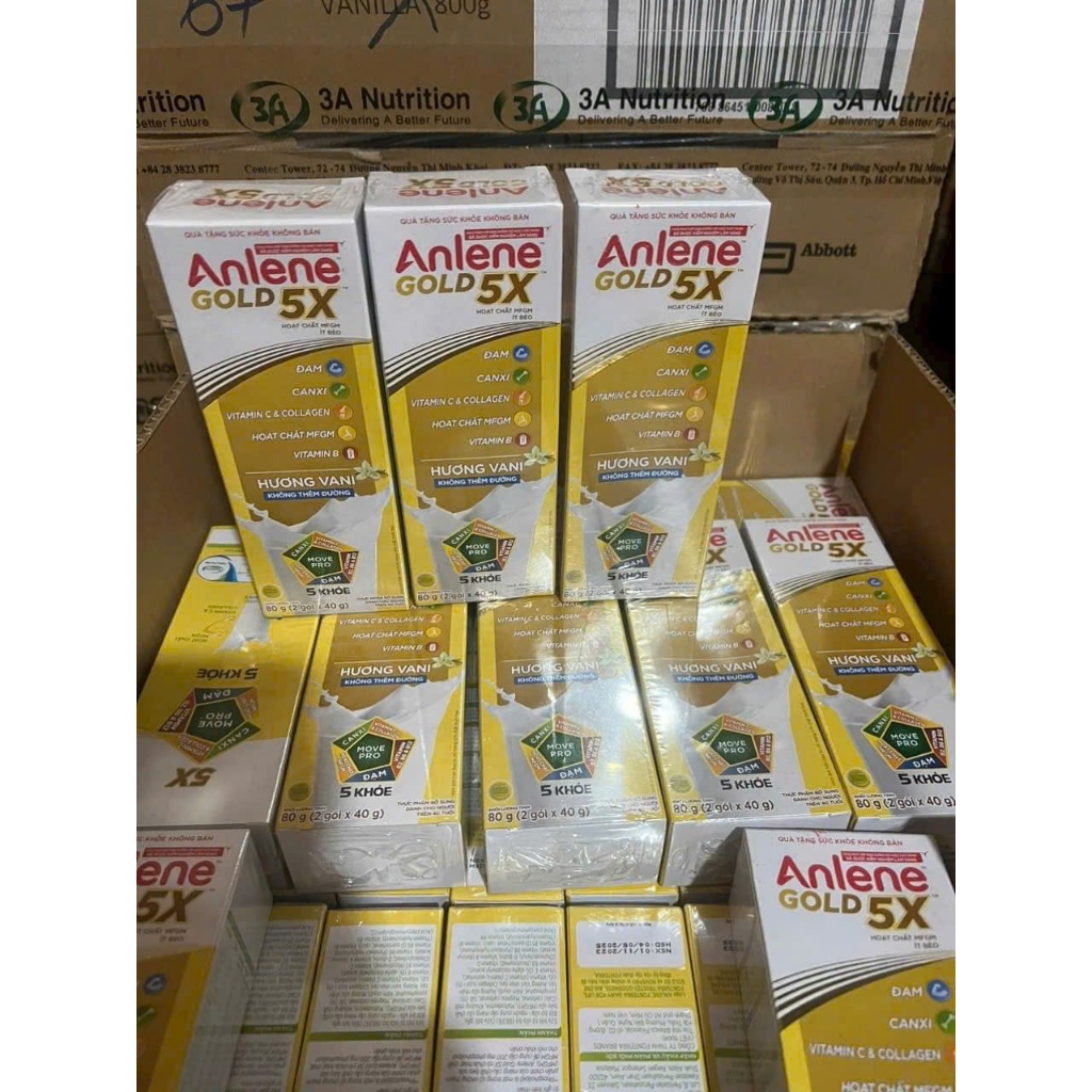 20 Hộp (40 Gói) Sữa Anlene Gold 5X Hộp Dùng Thử Tiện Lợi (2gói x 40g ...
