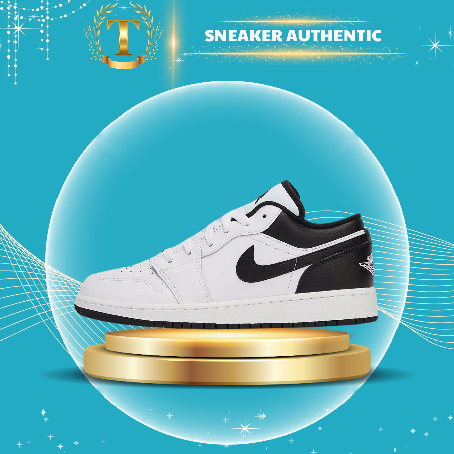 [Hàng Chính Hãng] Giày_Air Jordan_1 Low White Black Hits Shelves, Giày ...