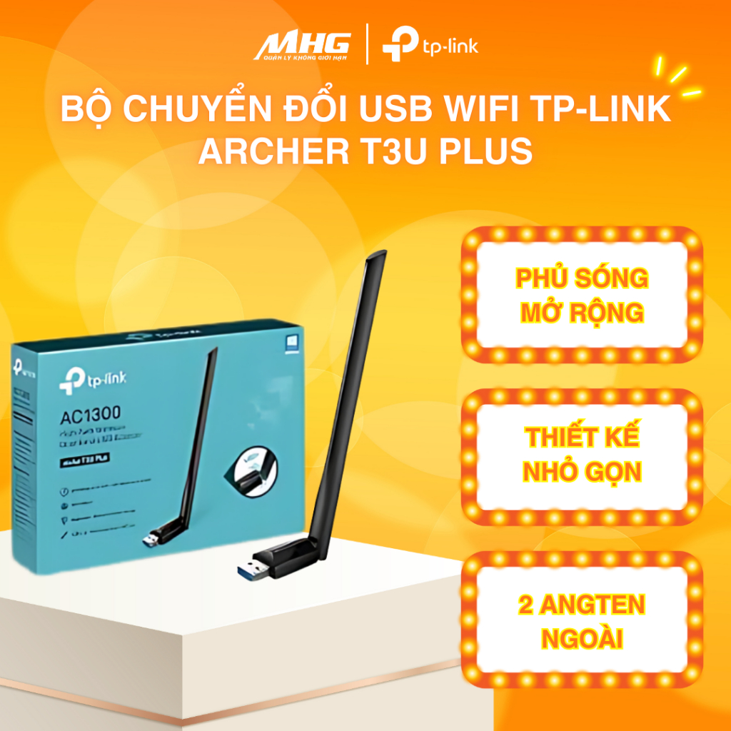 Bộ chuyển đổi USB Archer T3U Plus/T3U/ T3U Nano Wifi TP-Link | Bảo Hành ...