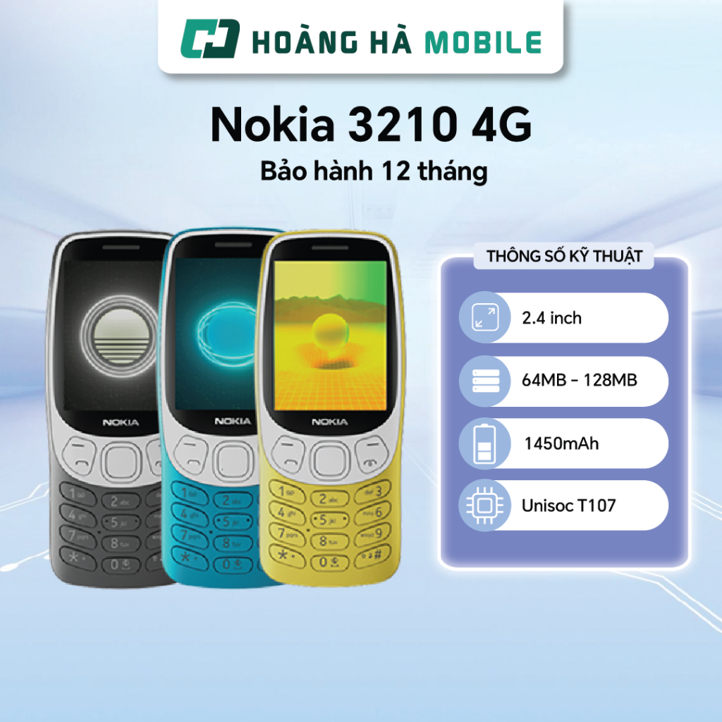 Điện thoại Nokia 3210 4G 2.4" - Chính hãng (Nguyên Seal 100%) | Shopee Việt Nam