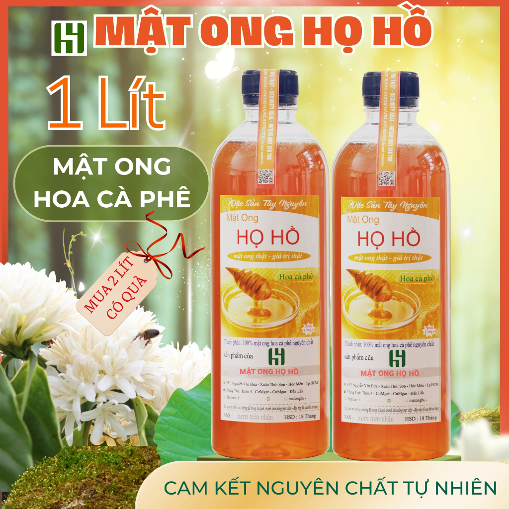 1 Lít mật ong Họ Hồ mật ong hoa cafe nguyên chất mật ong thật giá trị thật | Shopee Việt Nam
