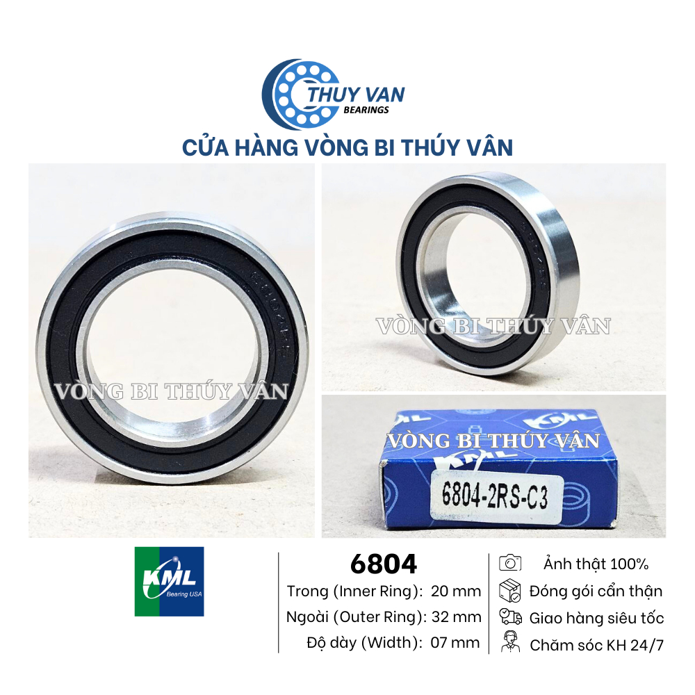 Vòng bi bạc đạn cầu hạt tròn mỏng 6804 6807 6808 6809 nắp phớt kim loại ...