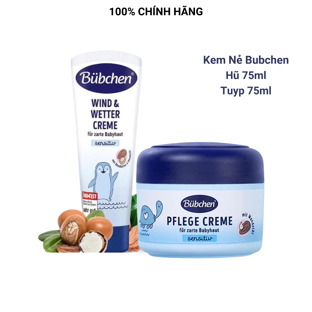 Kem nẻ bubchen Đức, kem dưỡng ẩm da chống nẻ cho bé và cả gia đình 75ml | Shopee Việt Nam