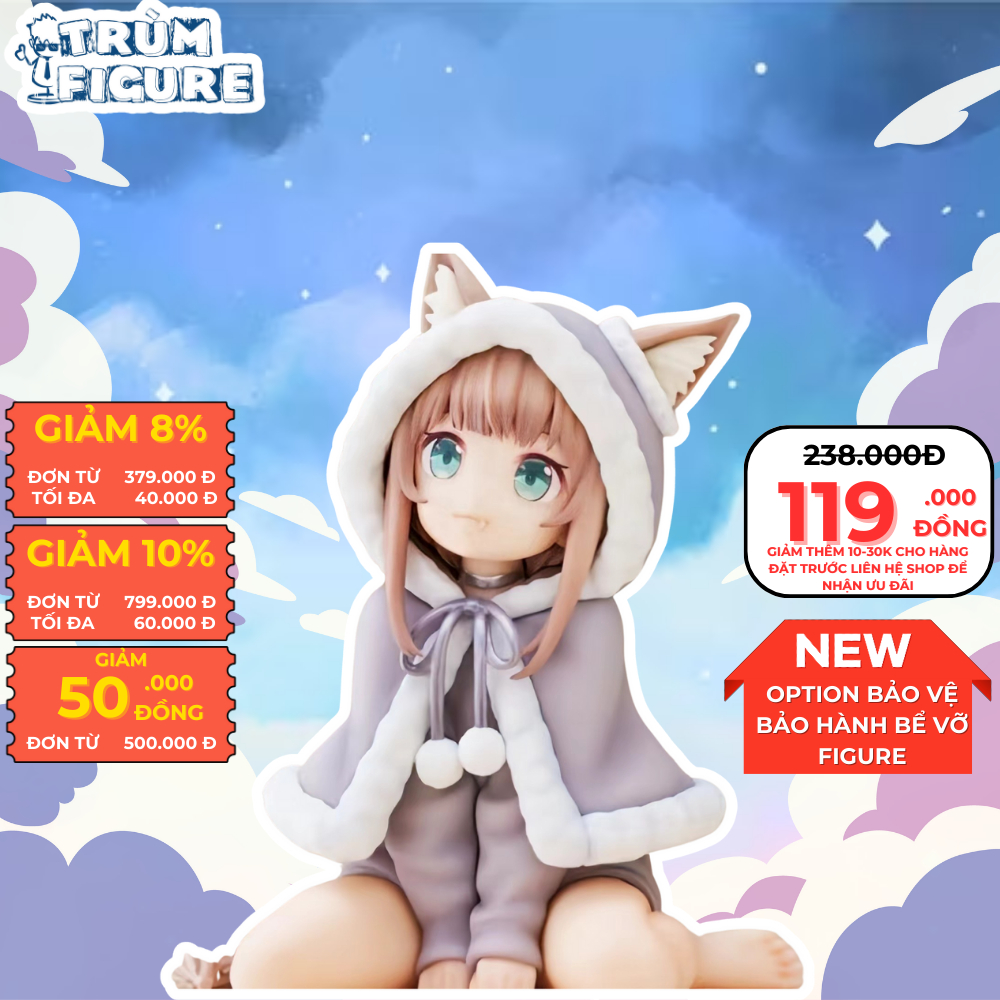 Mô Hình,Figure Kinako Neko,Palette Uchi no Neko ga Onnanoko de Kawaii ...