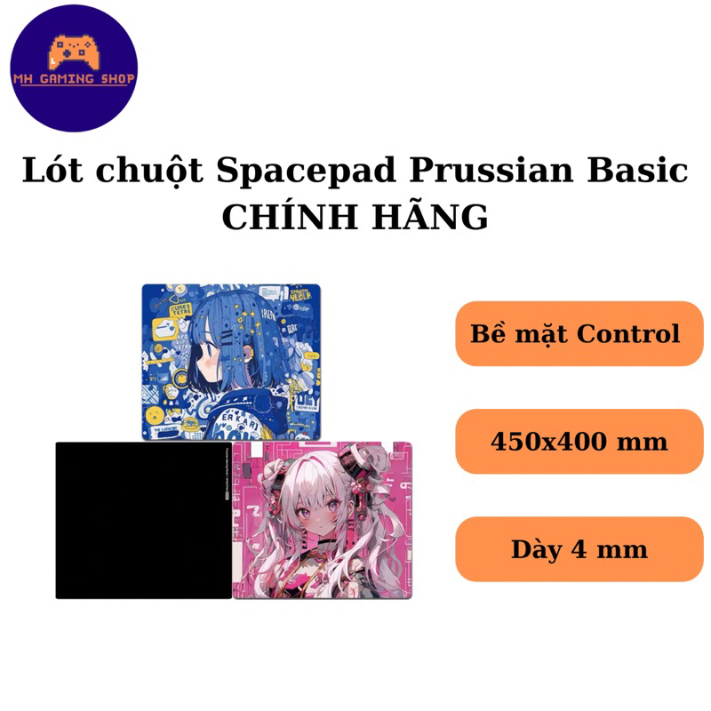 Lót chuột gaming, pad chuột chơi game Spacepad Control Prussian Basic ...