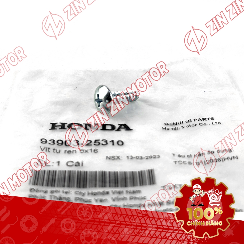Vít Tự Ren cỡ 5x16 Winner, Lead, SH, Vision, Vario, Sonic Và Nhiều Dòng Xe 93903-25310 ...