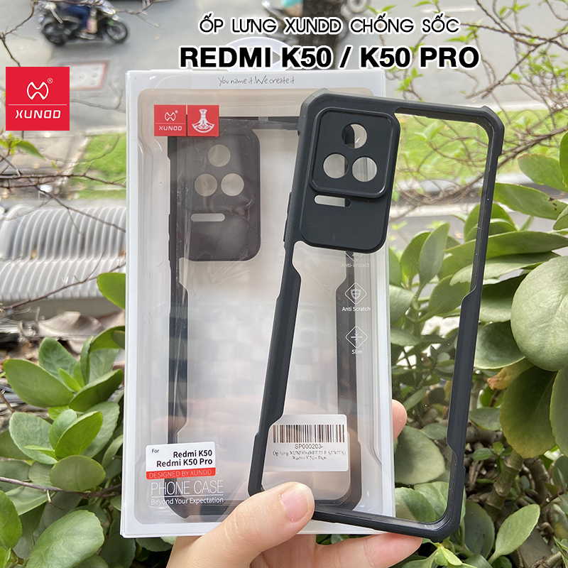 [Hỏa Tốc HCM] Ốp lưng XUNDD Redmi K50 / K50 Pro - Viền TPU, Chống sốc | Shopee Việt Nam