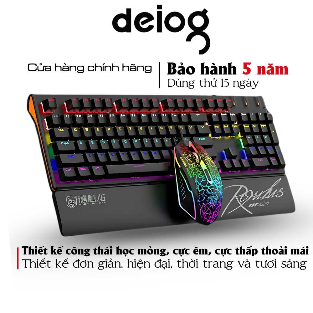 Combo Bàn Phím Chuột Máy Tính Gaming Chính Hãng Deiog DY115 Có Dây ...
