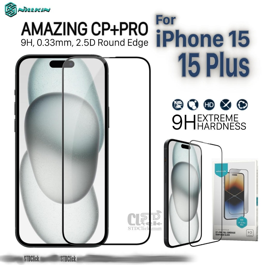 KÍNH CƯỜNG LỰC IPHONE 15 PLUS - 15 NILLKIN CP+PRO 2.5D CHÍNH HÃNG | Shopee Việt Nam