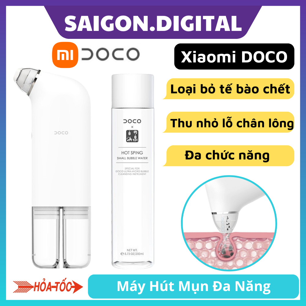 Máy Hút Mụn Xiaomi DOCO - Máy Hút Mụn Đa Năng Thế Hệ Mới - Hút Mụn Đầu Đen, Mụn Cám, Rửa Mặt ...