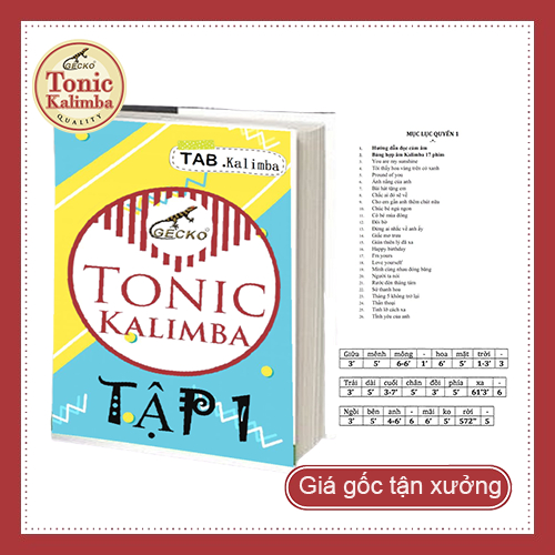 Kalimba Tab - Tab số cho đàn kalimba B091 Tonic Kalimba dùng cho mọi ...