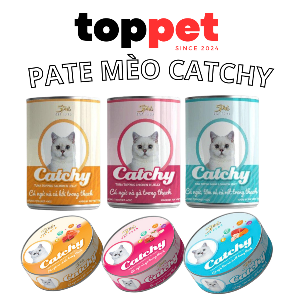 Pate Catchy cho mèo dinh dưỡng. Thức ăn pate dinh dưỡng cho mèo Catchy ...