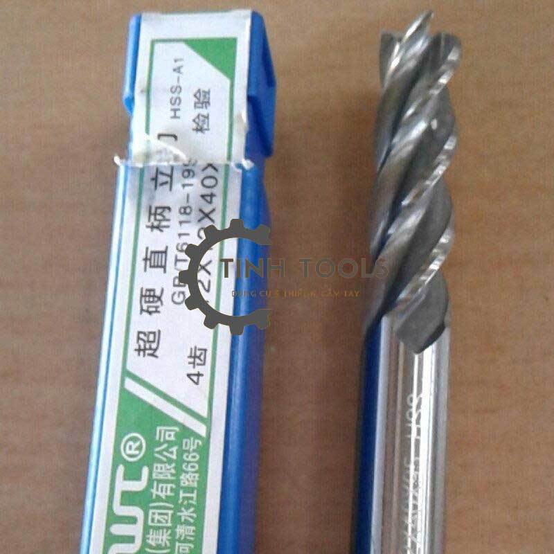 Mũi phay ngón SWT chuyên phay nhôm | Dao phay ngón thép gió HSS 4 lưỡi đủ size từ 4mm đến 12mm ...