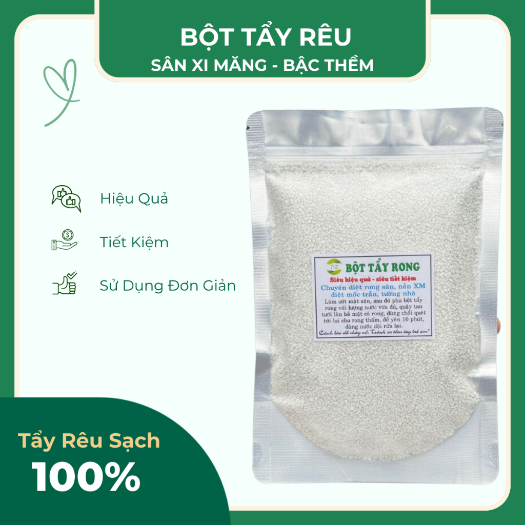 Bột Tẩy Rong Rêu Gói 500gram Tẩy Rong Rêu Cho Nền Sân Si Măng | Shopee ...